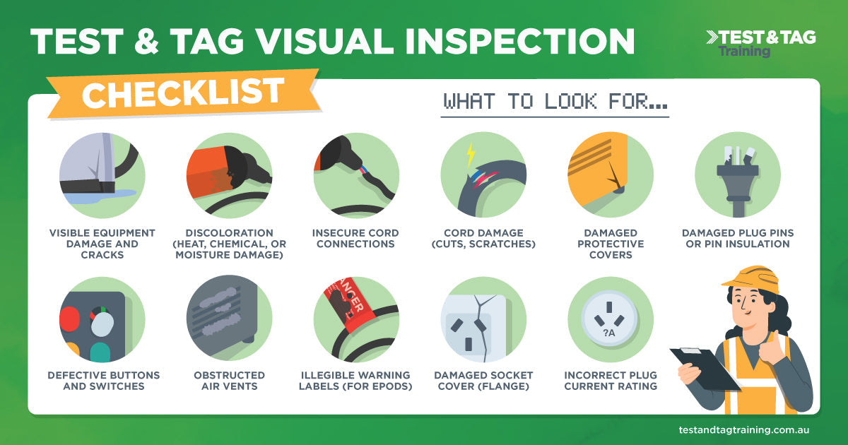 Test & Tag Visual Inspection: Step-by-Step Checklist & Tips | Test Tag ...